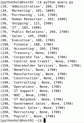 Using Python With Oracle Database 11g | Lifeforce Software: Tips and Research