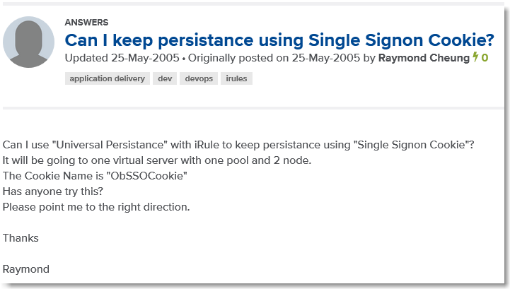 F5 Bigip Persistence And Cookie Lifeforce Software Tips And Research