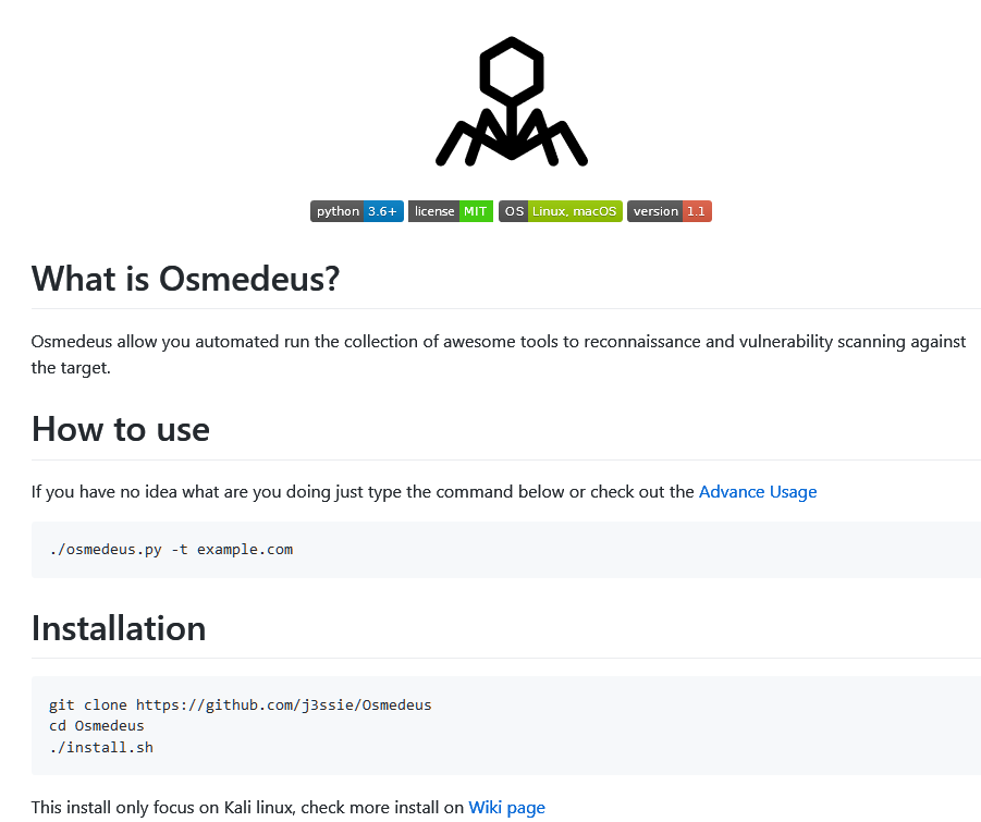 OSMEDEUS – Fully automated offensive security tool for reconnaissance and vulnerability scanning ...