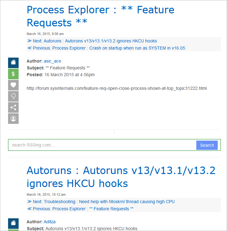 Sysinternals Forums | Lifeforce Software: Tips and Research